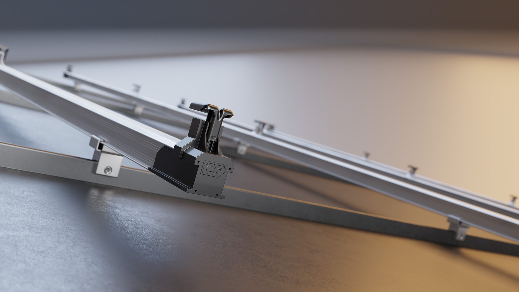 ClickFit EVO standing seam roof - Esdec solar panel mounting systems