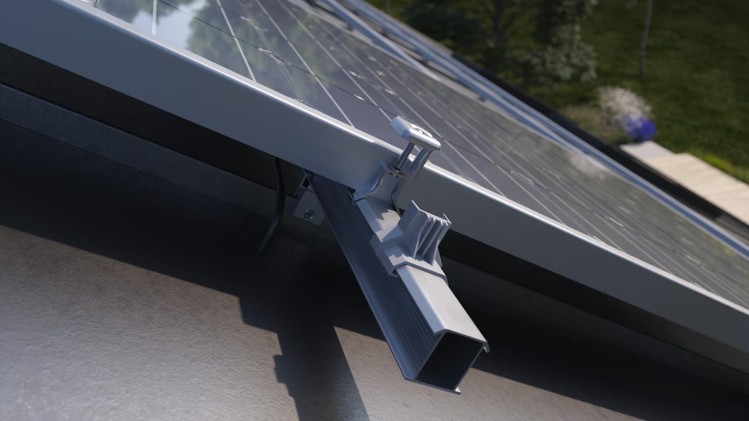 ClickFit EVO standing seam roof - Esdec solar panel mounting systems